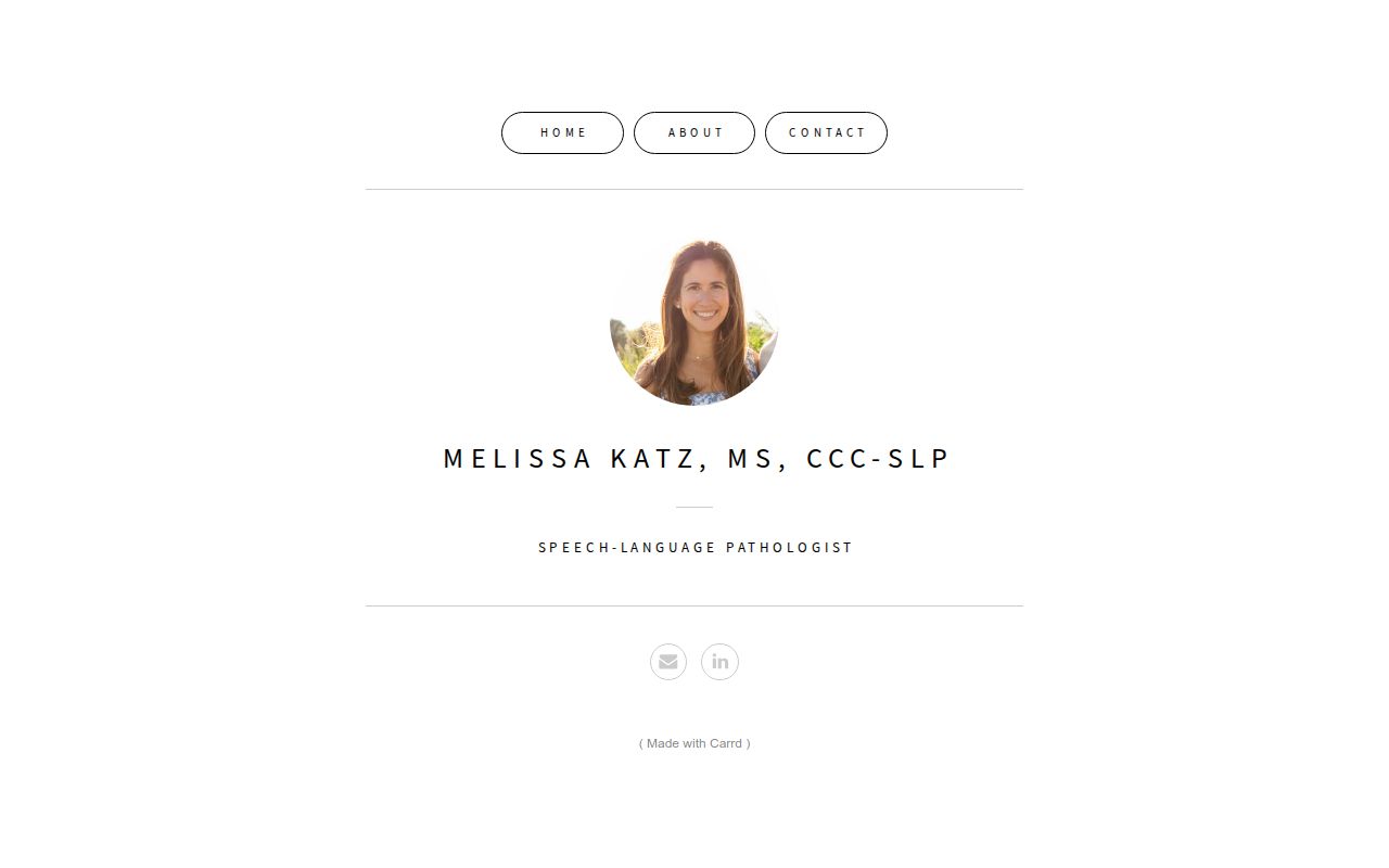 Melissa Katz Speech Therapy